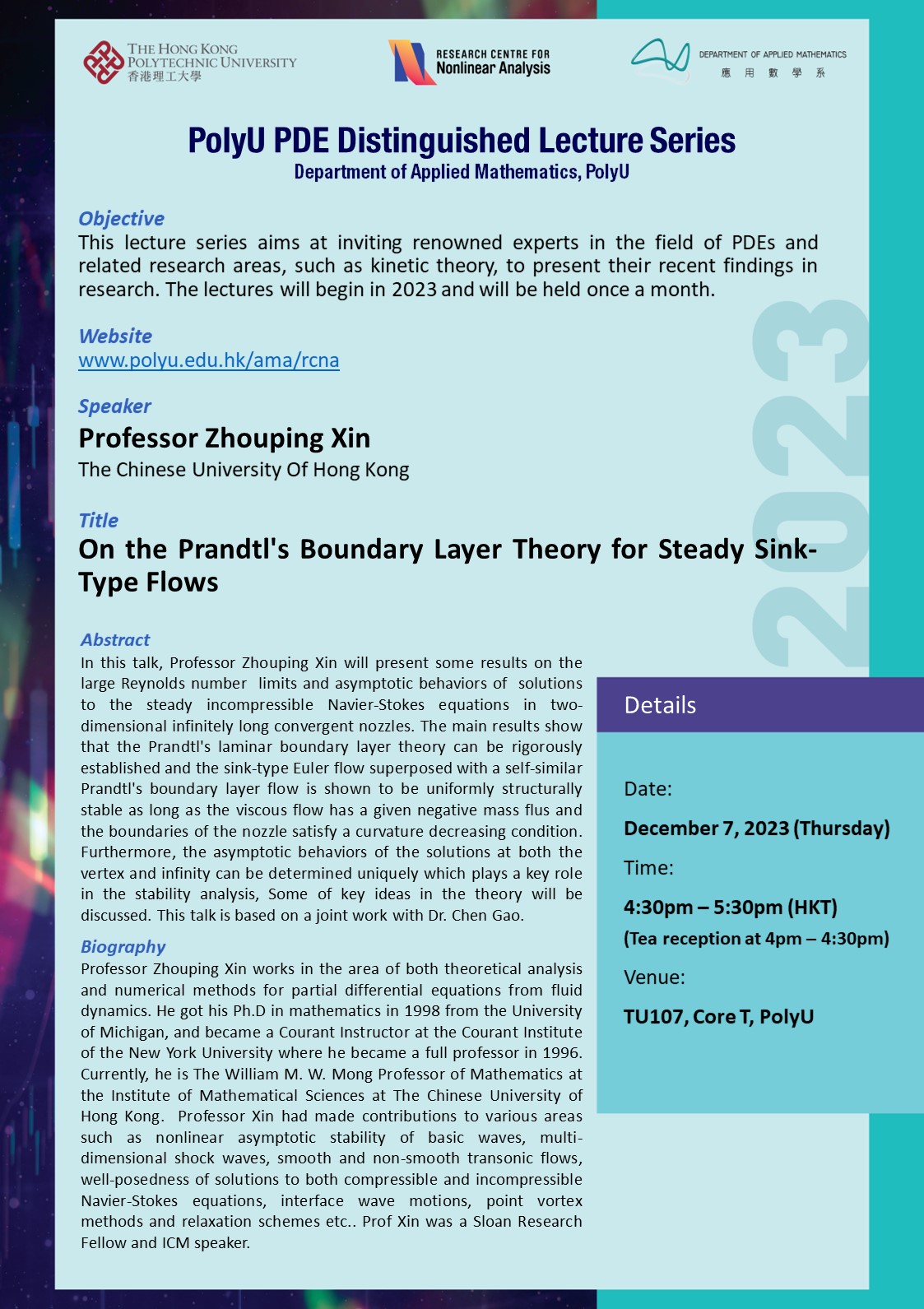 Distinguished Lectures